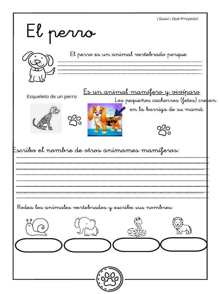 El Perro Ficha 1 | PDF
