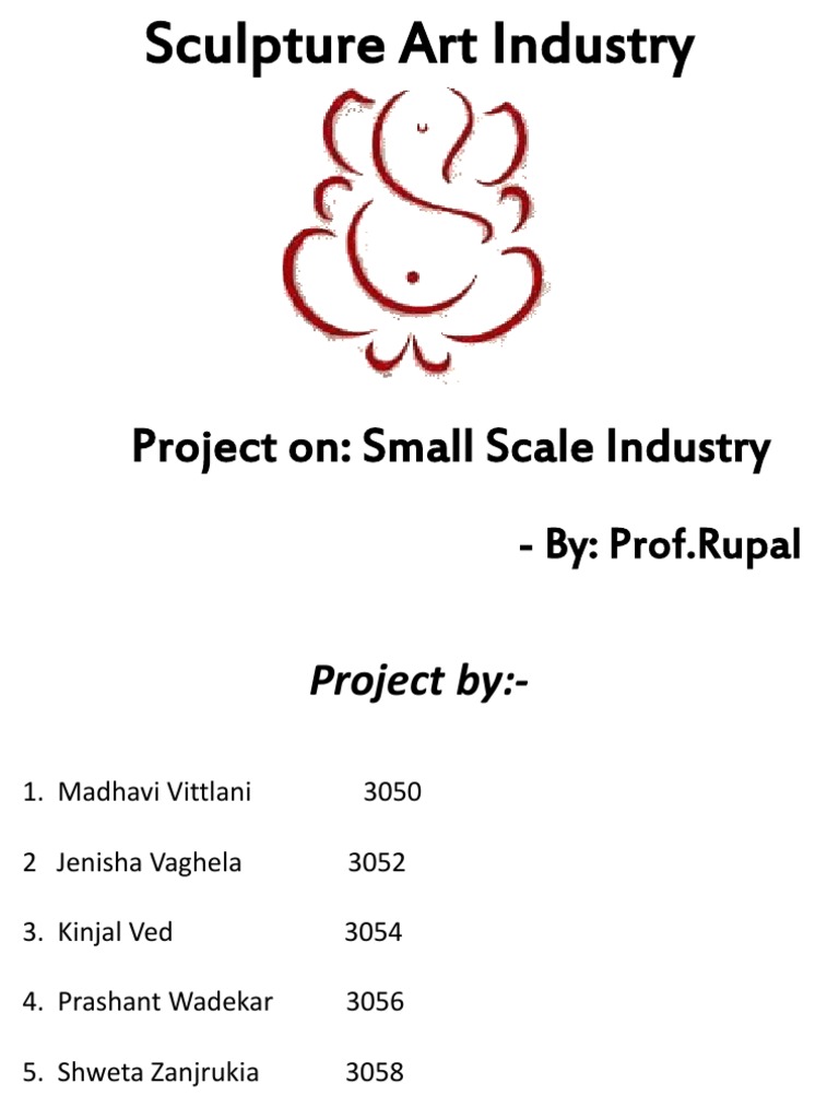 Project On: Small Scale Industry: - By: Prof - Rupal | PDF | Profit ...