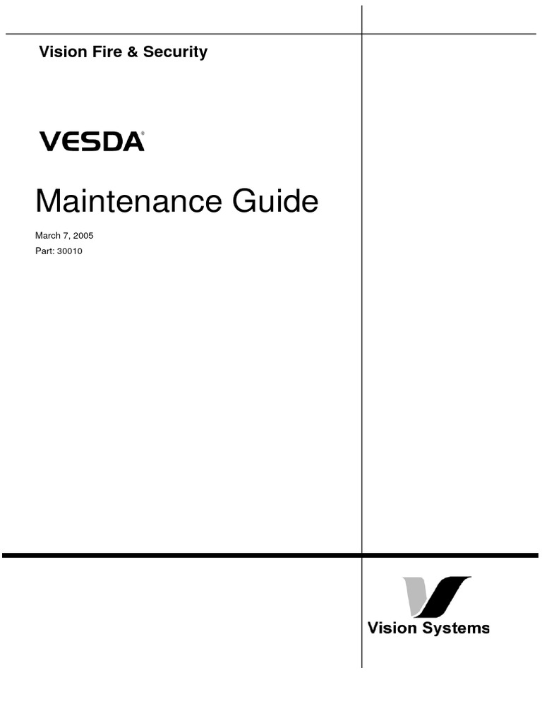 Vesda Maintenance Guide 10256 | PDF | Electrical Connector | Pipe ...