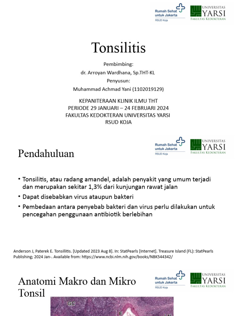 Referat Tonsilitis | PDF | Pengembangan Diri