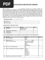 PUF Questionnaire | PDF | Urination | Clinical Medicine