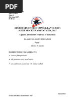 Uace Divinity Paper 2 | PDF | Jesus | Paul The Apostle