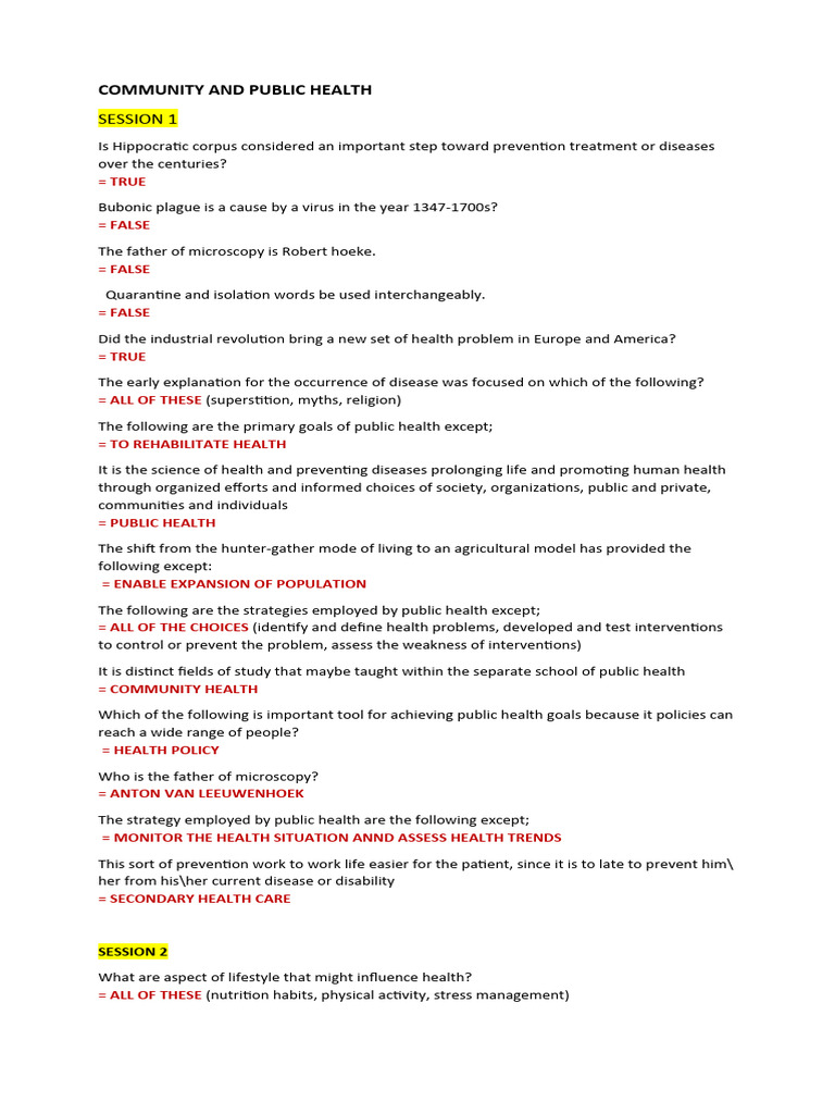 CPH P3 | PDF | Epidemiology | Public Health