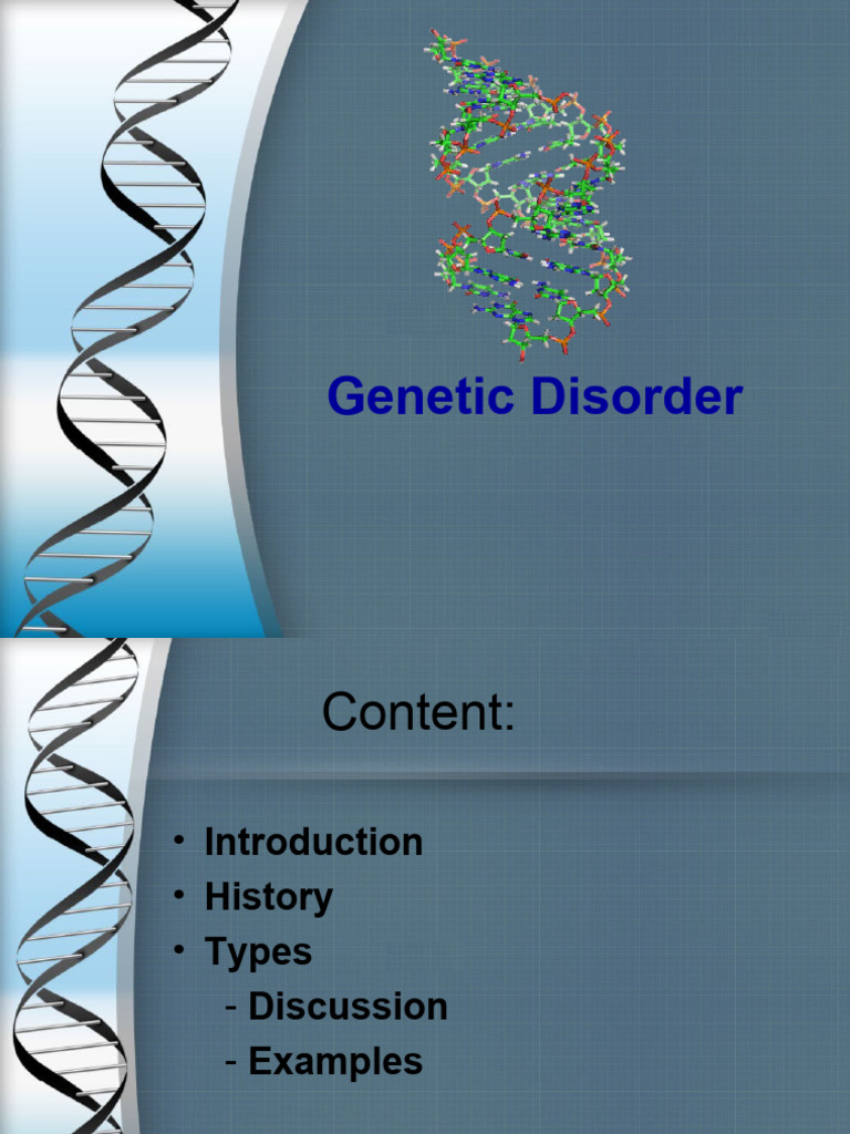 Genetic Disorder | PDF | Genetic Disorder | Genetics