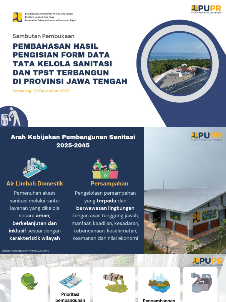 Sambutan Pembukaan Acara Pembahasan Isian Data Sanitasi-20 Des 2023 | PDF