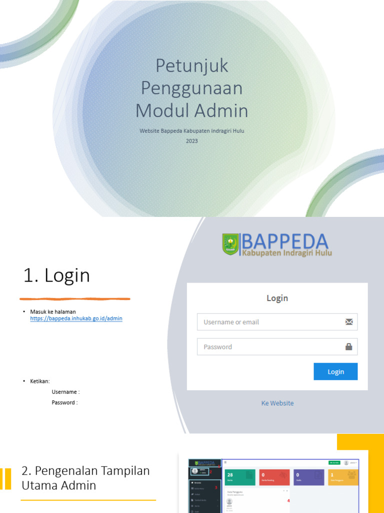 Petunjuk Penggunaan Modul Admin | PDF | Bisnis | Komputer