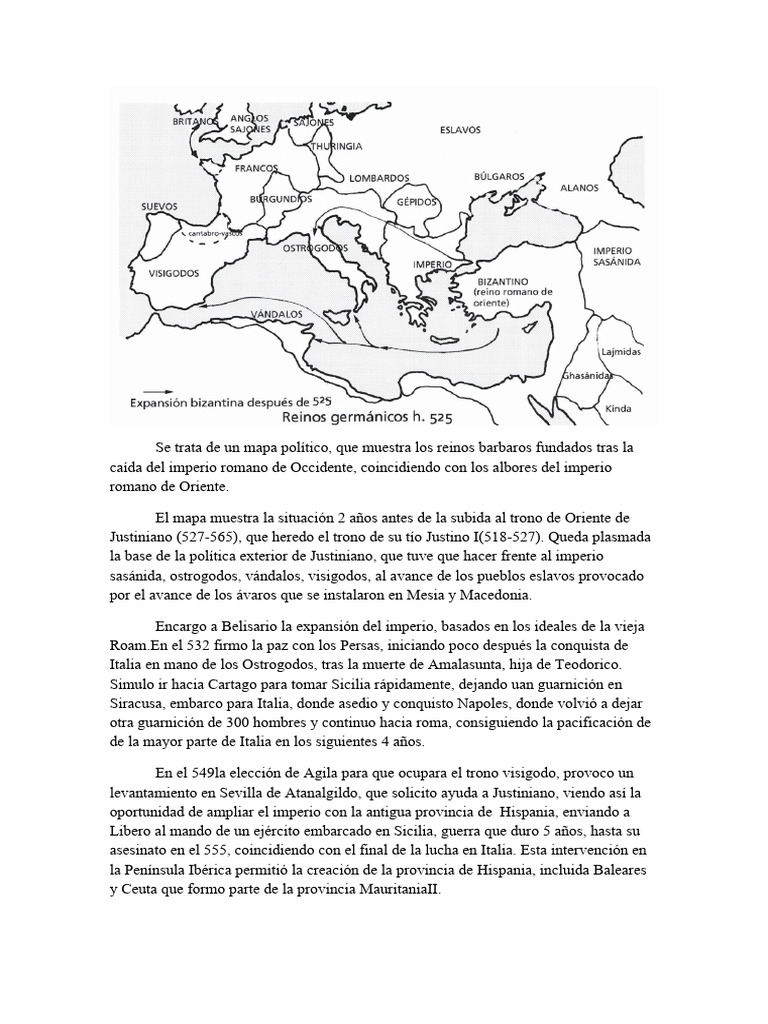 Comentario Mapa Reinos Germanos | PDF | Historia