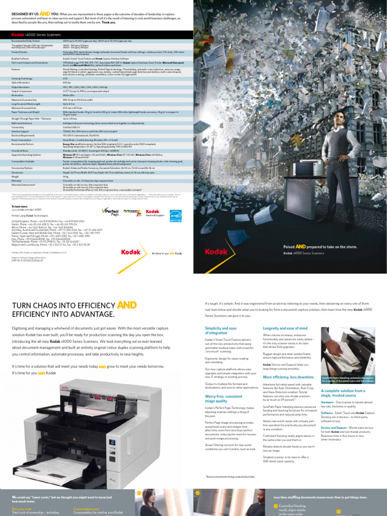 I4600 Brochure | PDF | Image Scanner | Computing