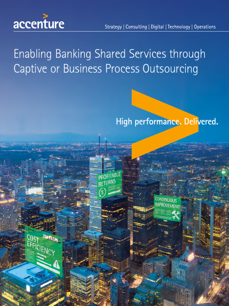 Accenture Banking Shared Services | PDF | Outsourcing | Banks