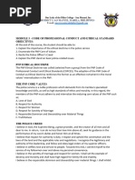 PNP Creed and Core Values | PDF | Police | Integrity