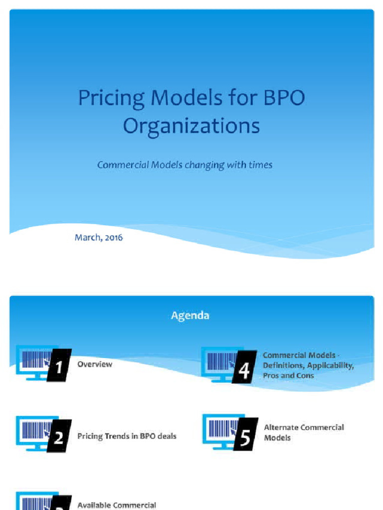 Pricing Models For Bpo Organizations 60122466 | PDF