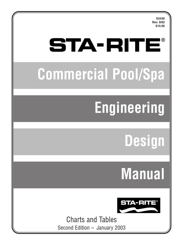 Sta-Rite Engineering and Design Manual | PDF | Pump | Filtration