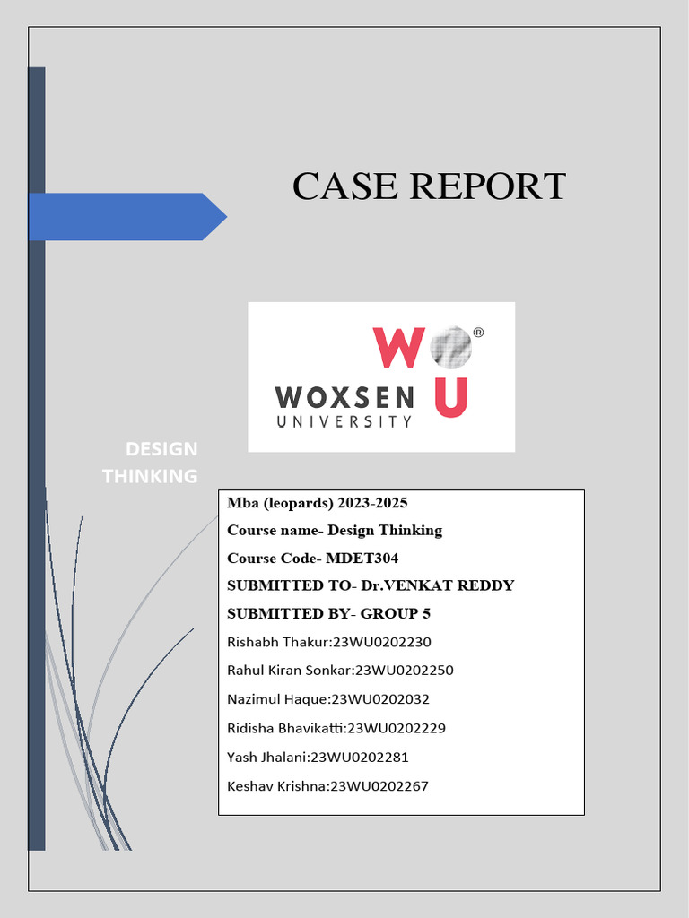 Design Thinking Case 1 (Group 5) | PDF | Design Thinking | Empathy