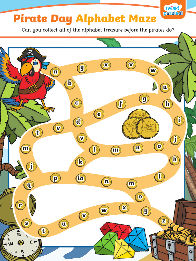 T TP 1684849982 Pirate Alphabet Mazes Differentiated Letter Mazes - Ver ...