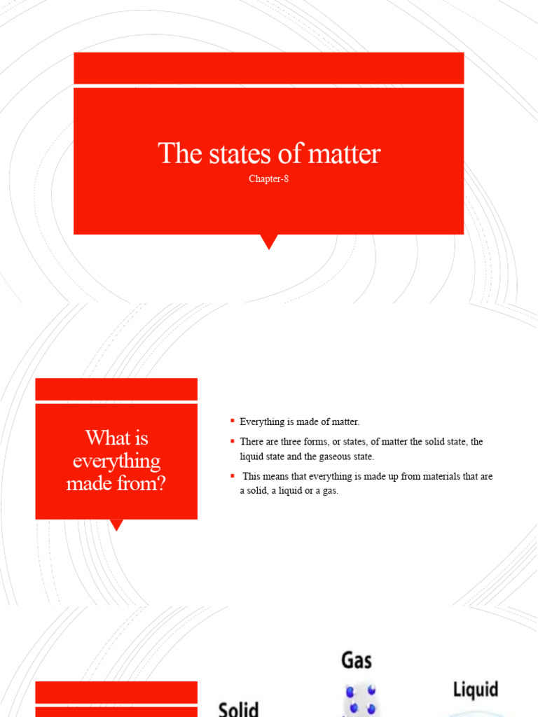 The States of Matter | PDF | Liquids | Boiling