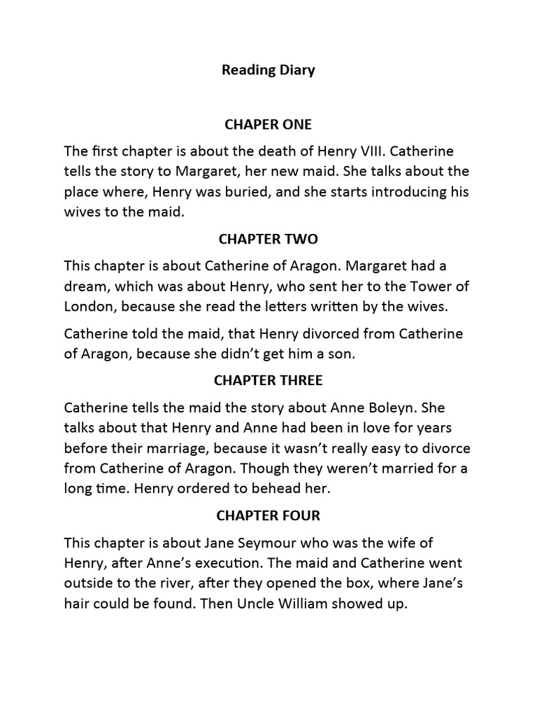 Reading Diary | PDF