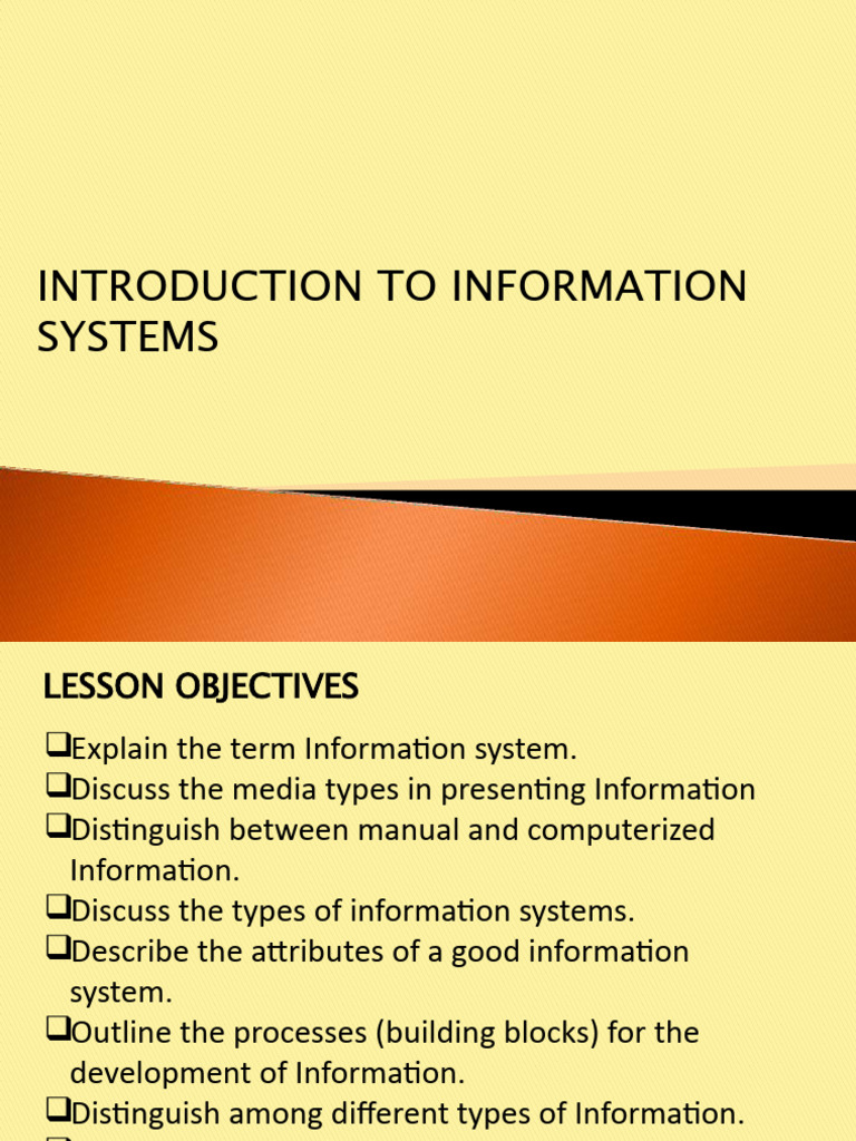 Introduction To Information Systems | PDF | Information System | Graphics
