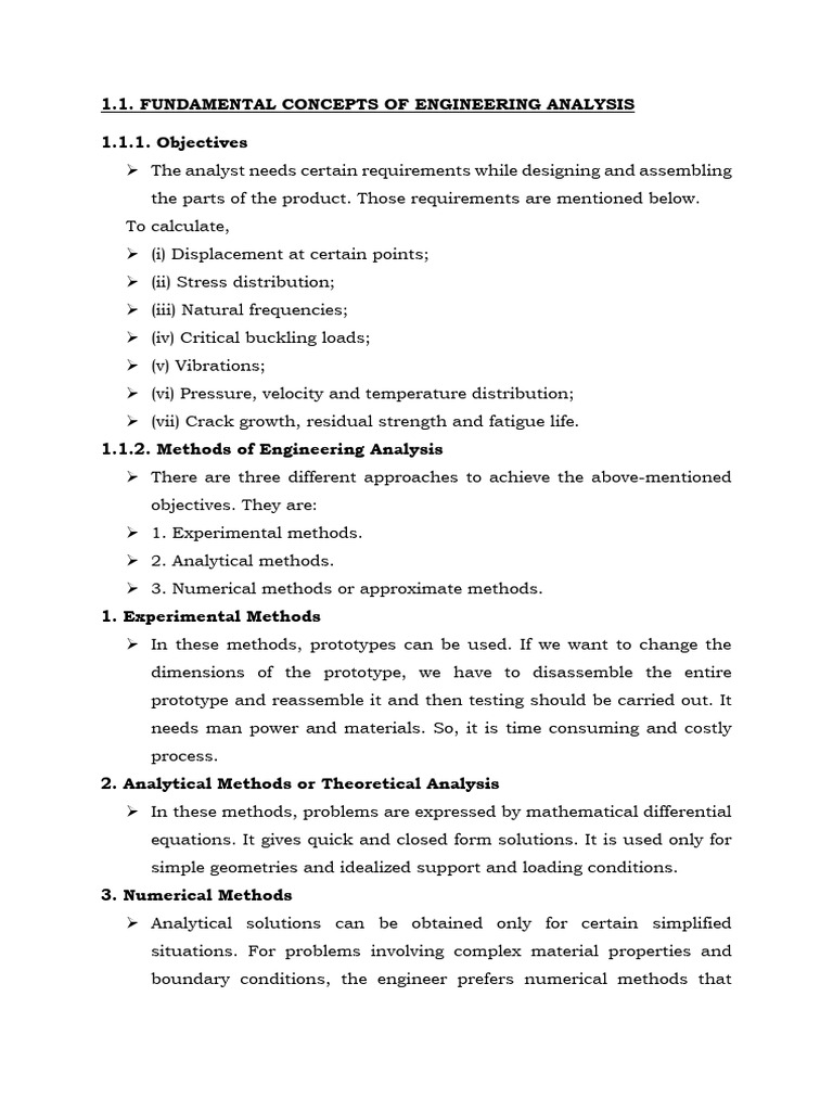 Short Notes Fem And Two Marks Question And Answers Download Free Pdf Finite Element Method 6825