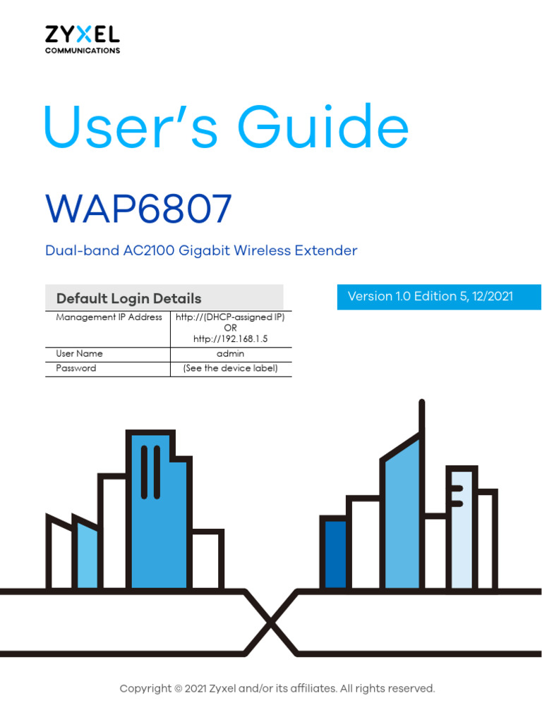 WAP6807 - Users - Guide - 5.17 5.50 Ed 1 Min Compressed | PDF | Wi Fi ...