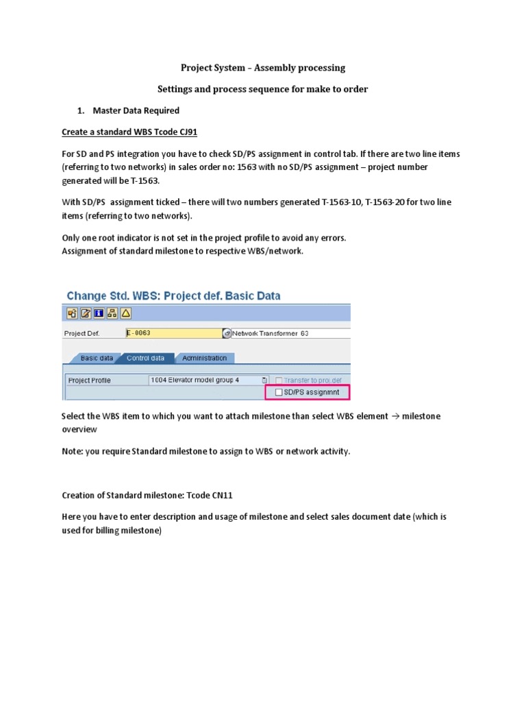 SAP PS Assembly Processing Guide | PDF | Superuser | Systems Engineering
