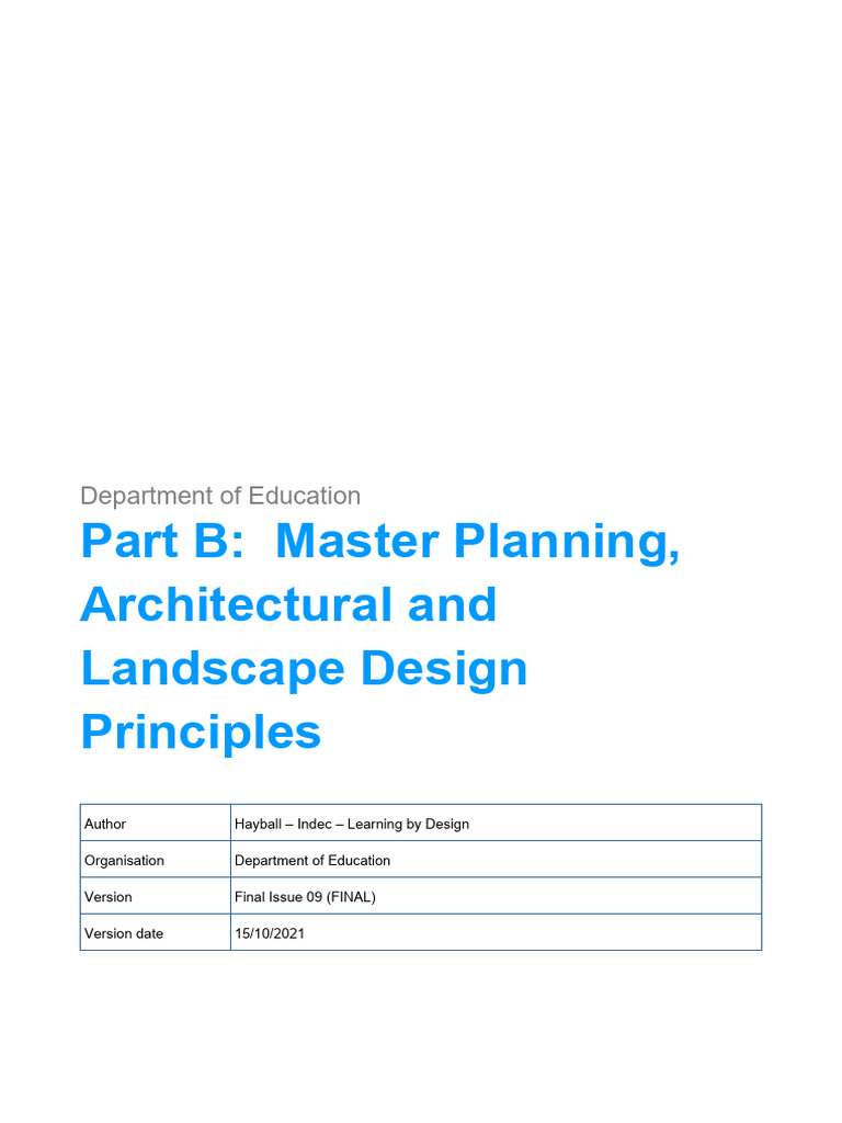 Master Planning Architectural Landscaping Design Principles | PDF ...