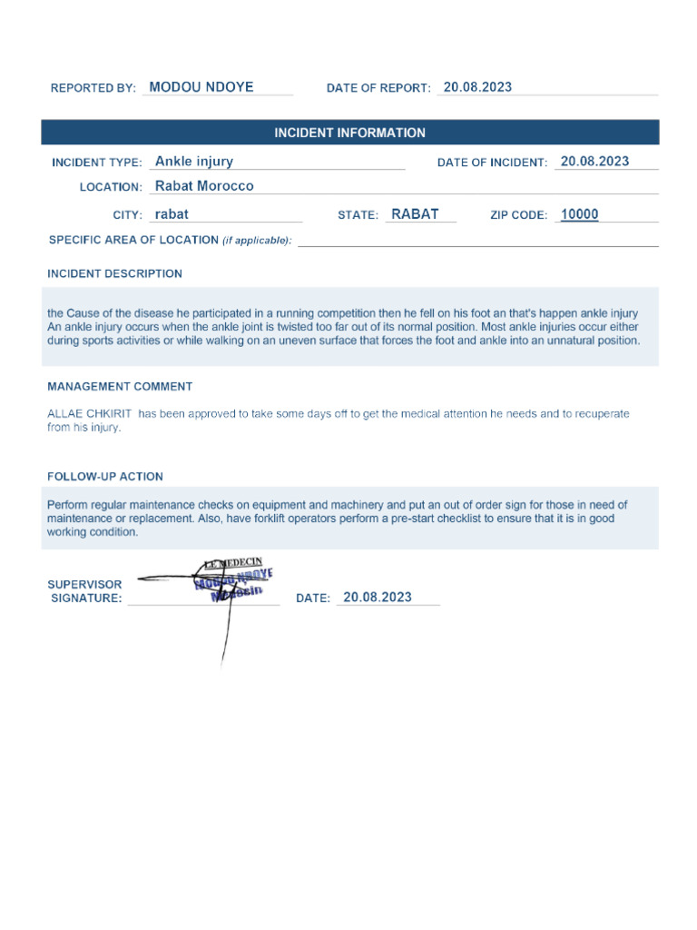 IC Incident Report 8 | PDF