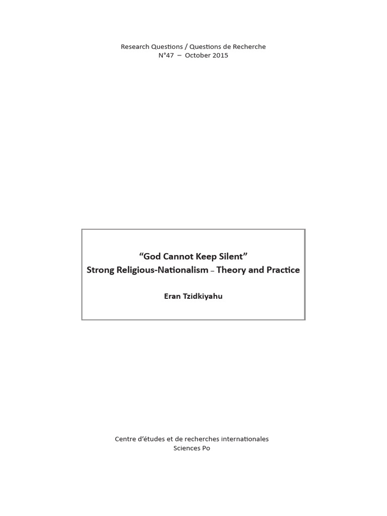 Strong Religious-Nationalism Explained | PDF | Nationalism | Max Weber