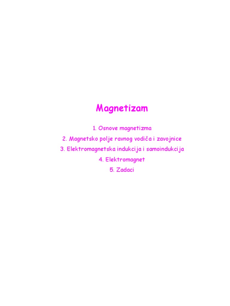 Magnetizam | PDF