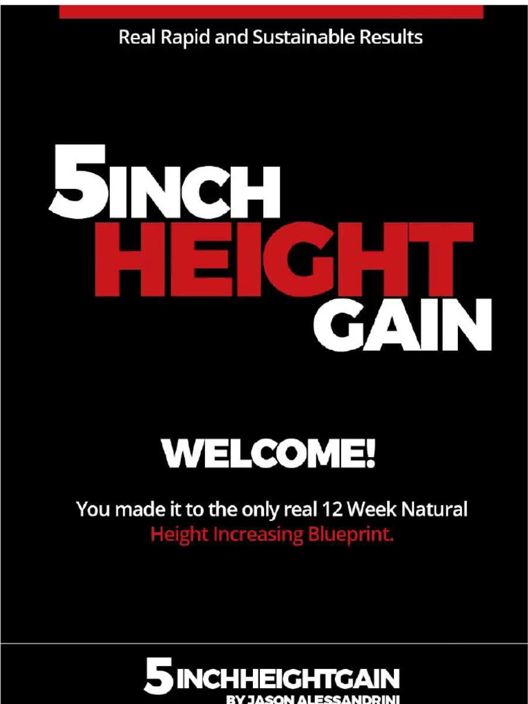 PDF The 5 Inch Height Gain 6ft6 Method Compress | PDF | Growth Hormone | Leucine