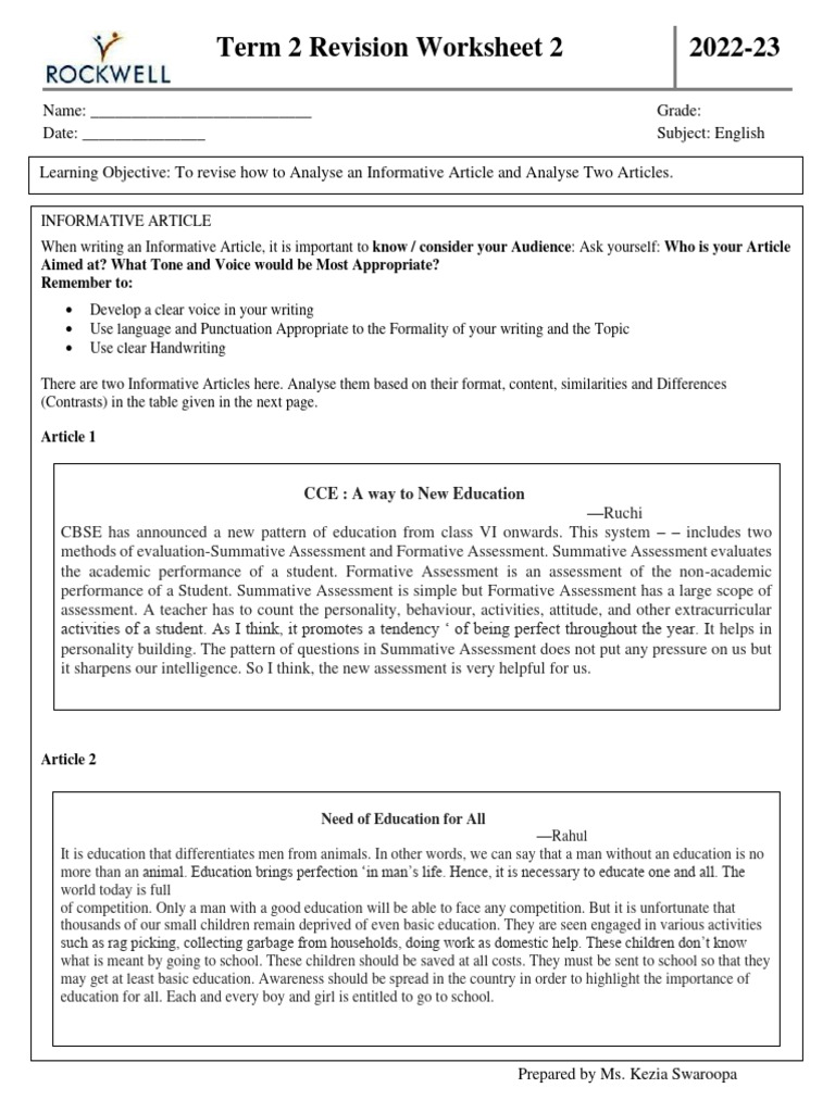 English Worksheet 2 | PDF | Human Communication | Learning