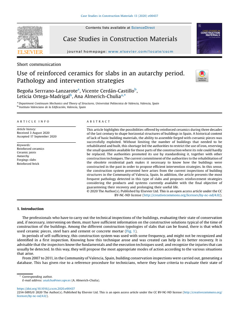 Artículo 1 | PDF | Concrete | Ceramics