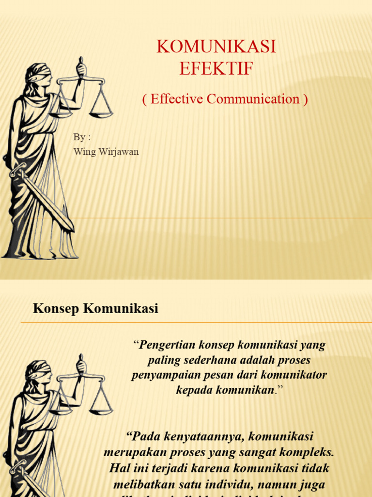 Komunikasi Efektif | PDF | Karier & Perkembangan | Sains & Matematika