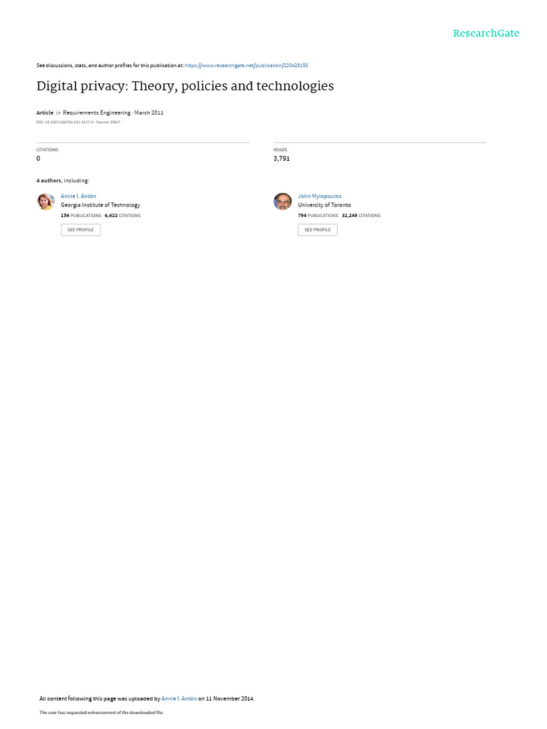 Digital_privacy_Theory_policies_and_technologies | PDF | Privacy ...