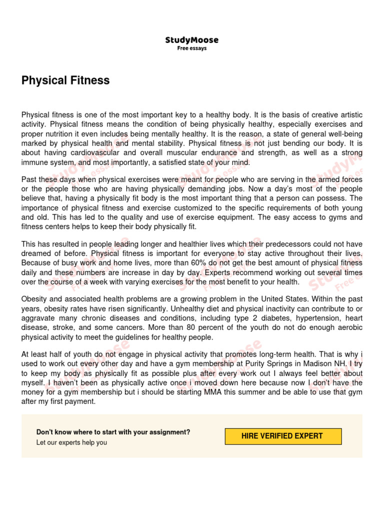 Physical Fitness | PDF | Physical Fitness | Health Promotion