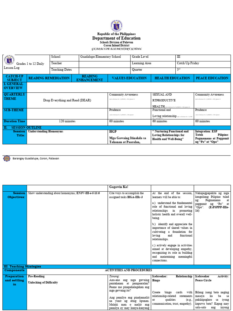 DLL Catch Up English | PDF