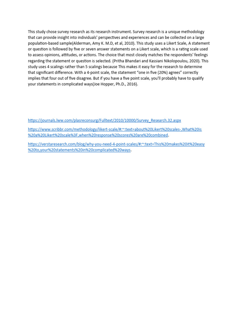 Research Instrument | PDF