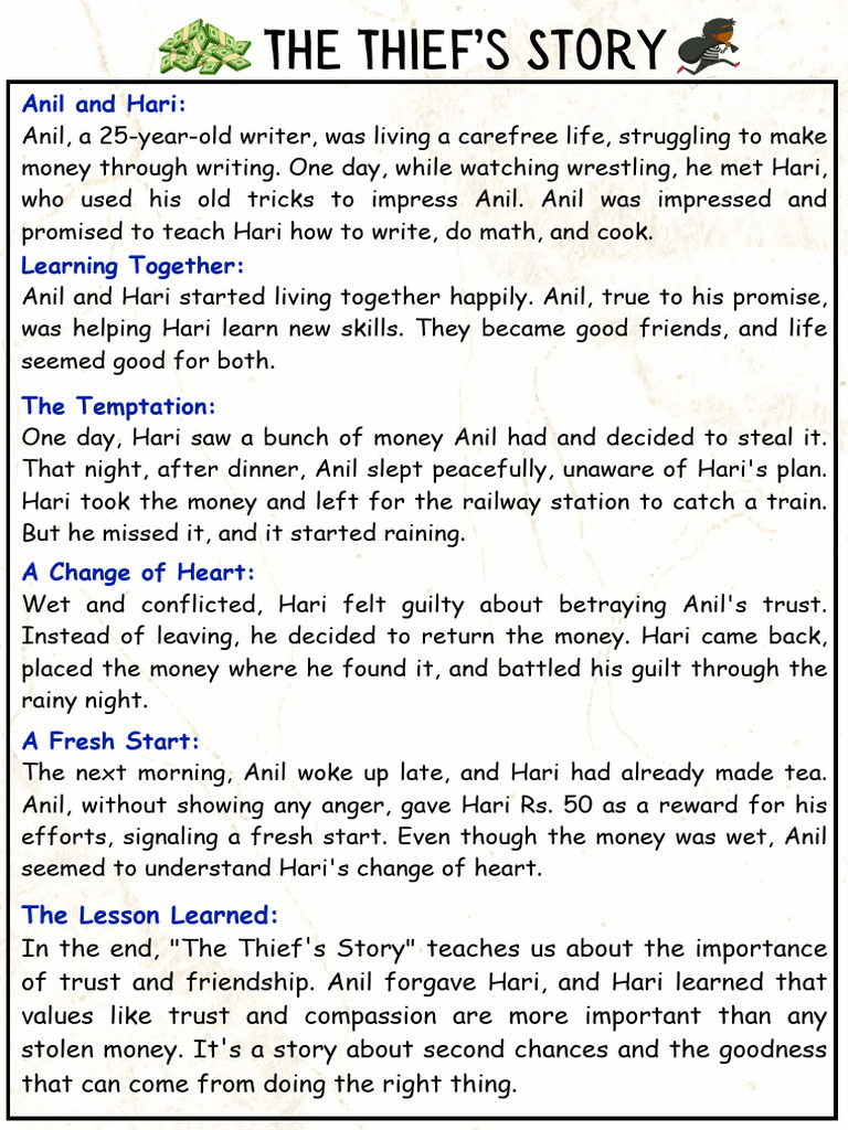The Thief’s Story | PDF | Theft