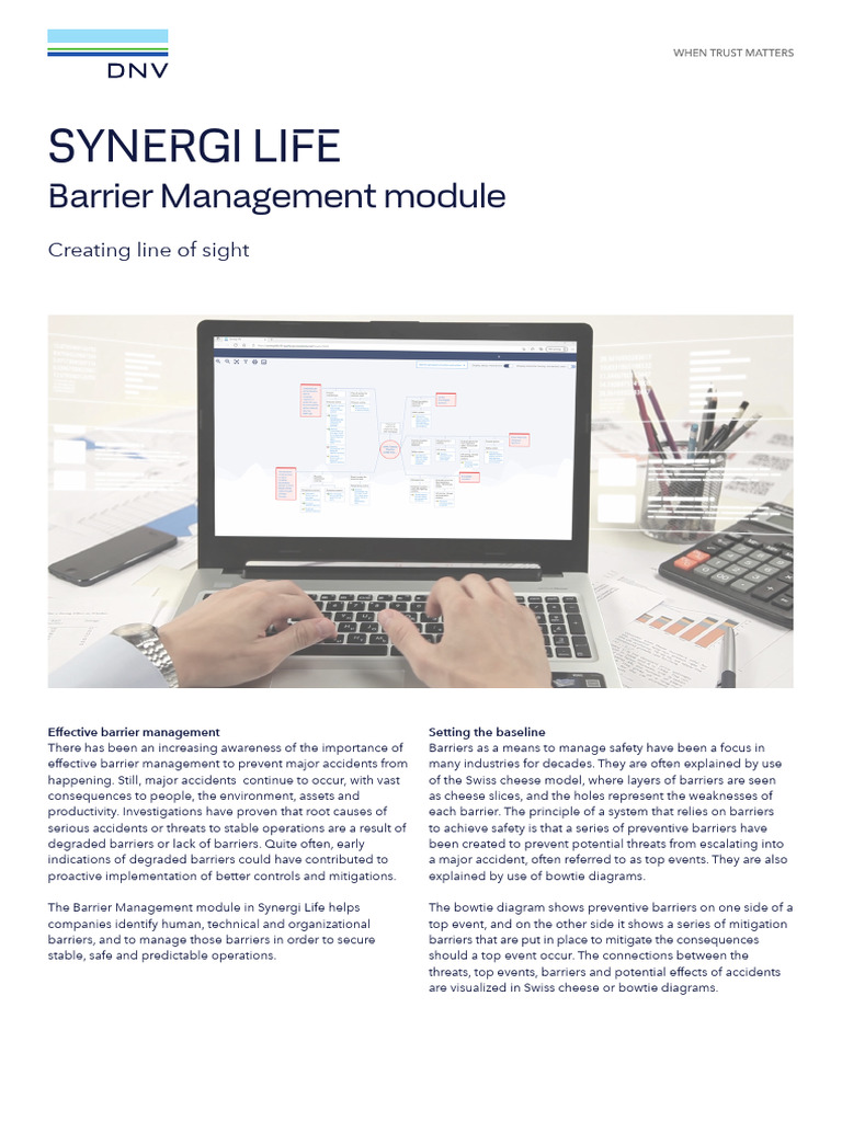 Synergi Life Barrier Management Module Flier | PDF | Cognitive Science ...