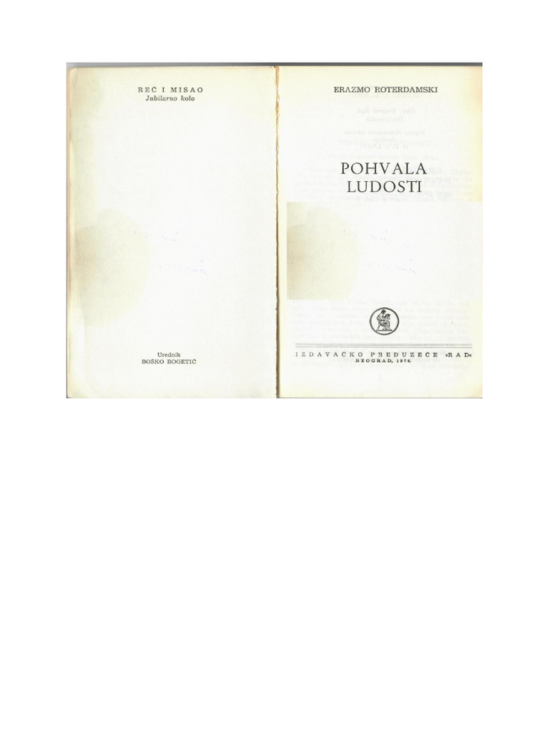 Pohvala-Ludosti | PDF