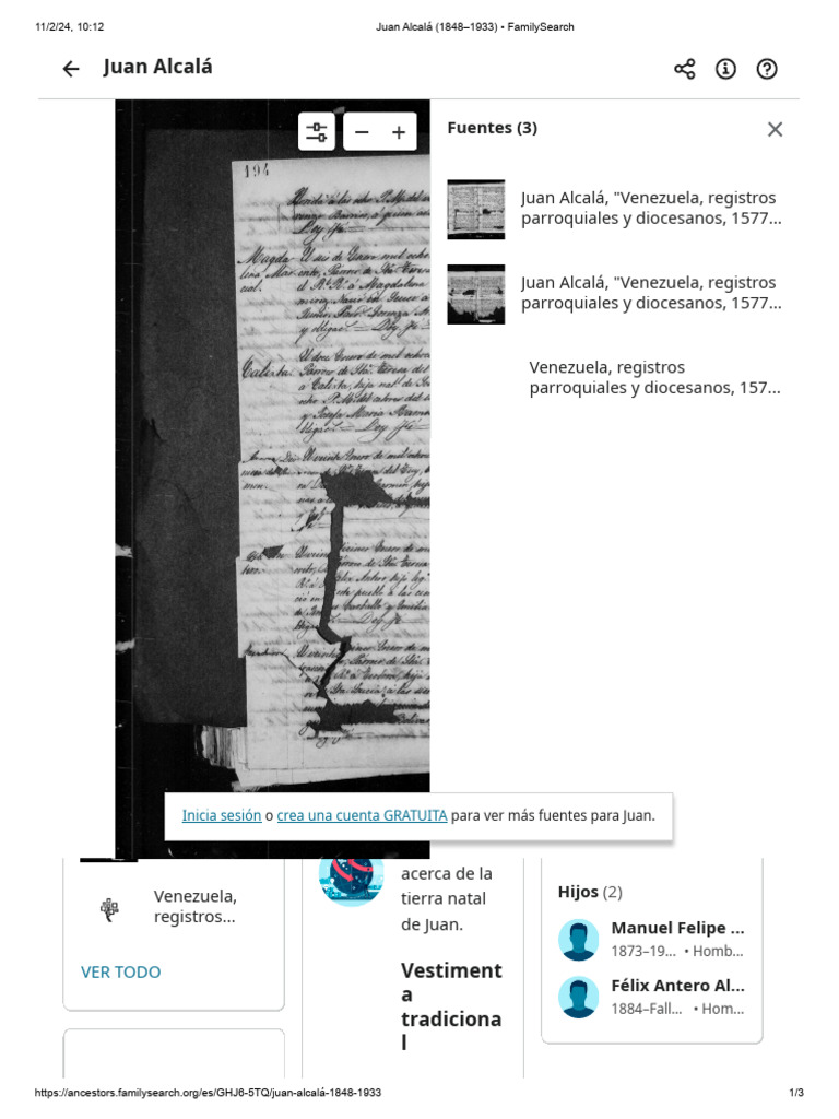 Juan Alcalá (1848-1933) - FamilySearch | PDF