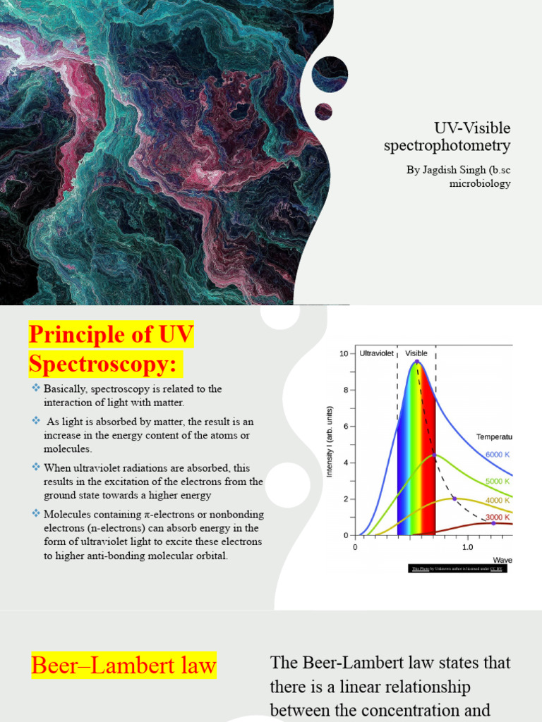 UV-Visible Spectrophotometry | PDF | Ultraviolet–Visible Spectroscopy ...