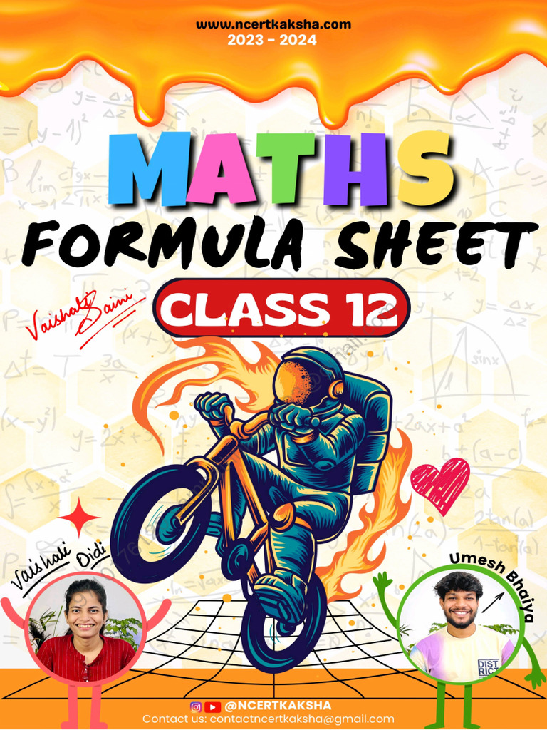Ncert Mat Formula | PDF