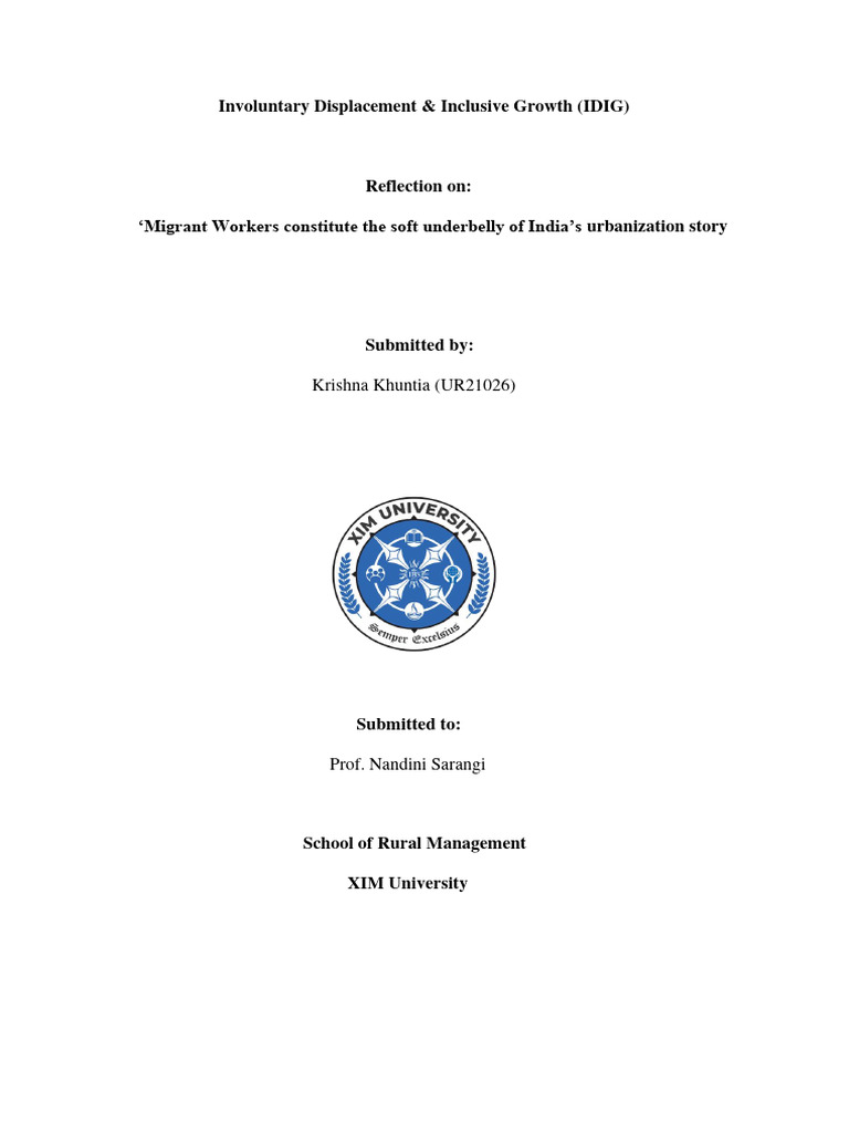 UR21026 - IDIG Assignment | PDF