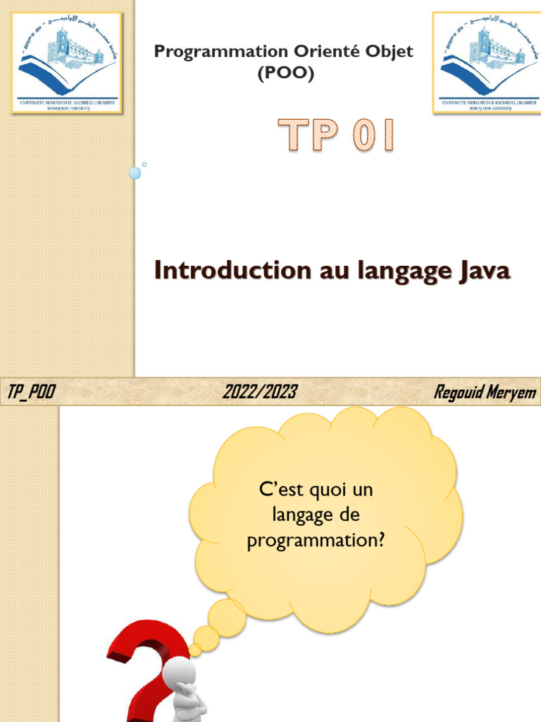 TP00 Introduction Au Langage Java | PDF | Machine virtuelle Java | Java ...