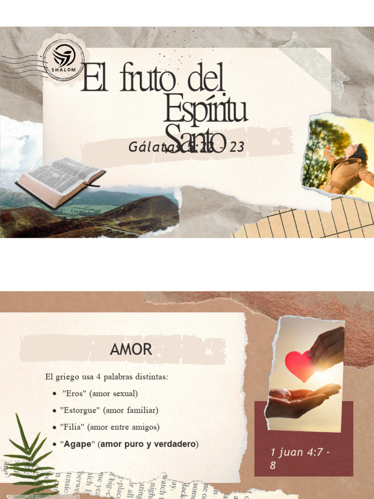 El Fruto Del Espíritu Santo | PDF | Amor | Fruto Del Espiritu Santo