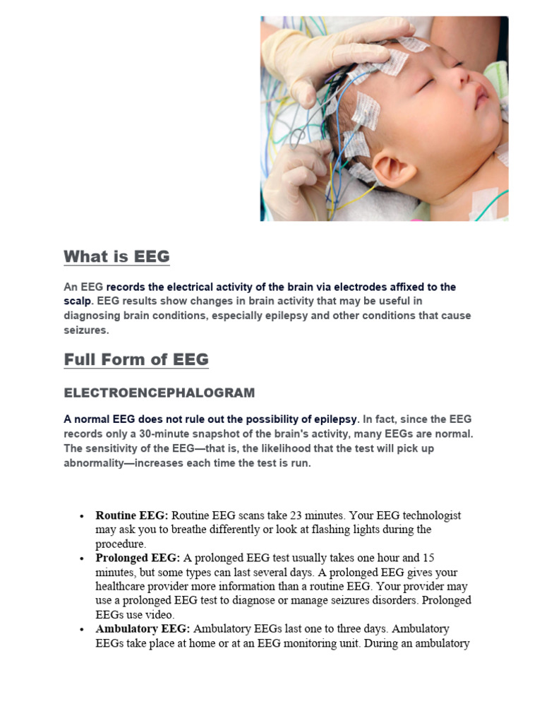 Eeg Routine | PDF