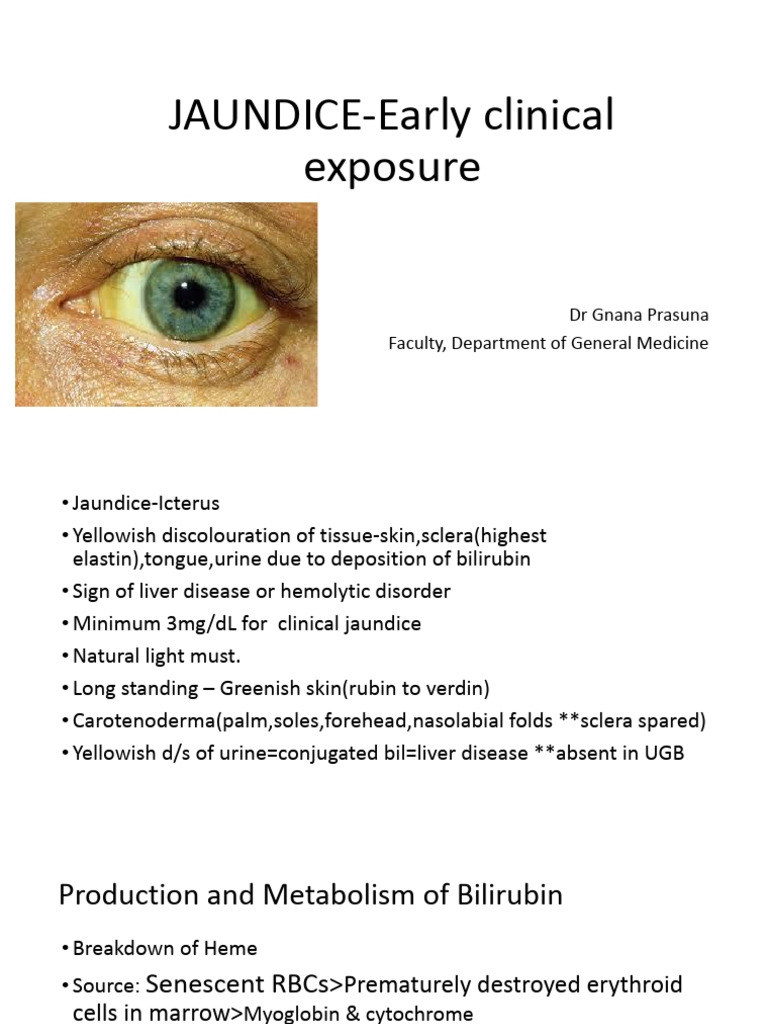JAUNDICE-Early Clinical Exposure | PDF | Abdomen | Anatomy