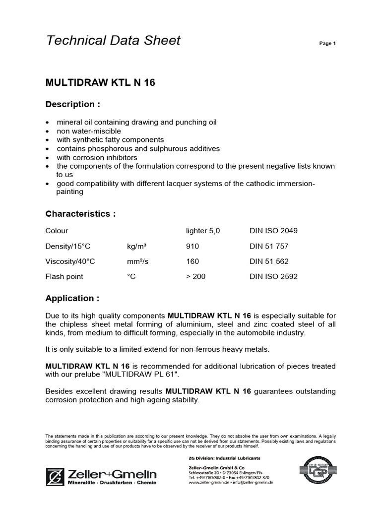 Multidraw_KTL_N16 | PDF | Corrosion | Sheet Metal