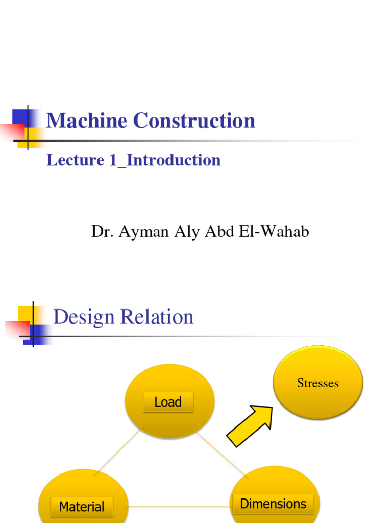 Lecture 1 - Introduction | PDF | Deformation (Engineering) | Strength Of Materials