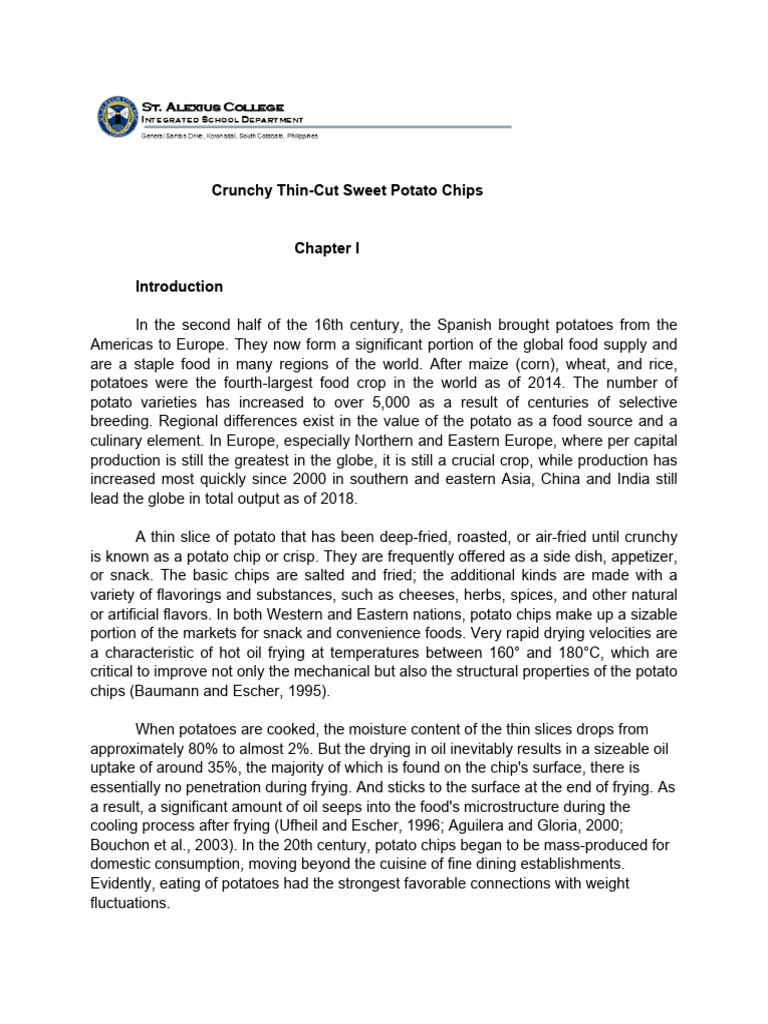 Revised Potato | PDF | Potato Chip | Potato